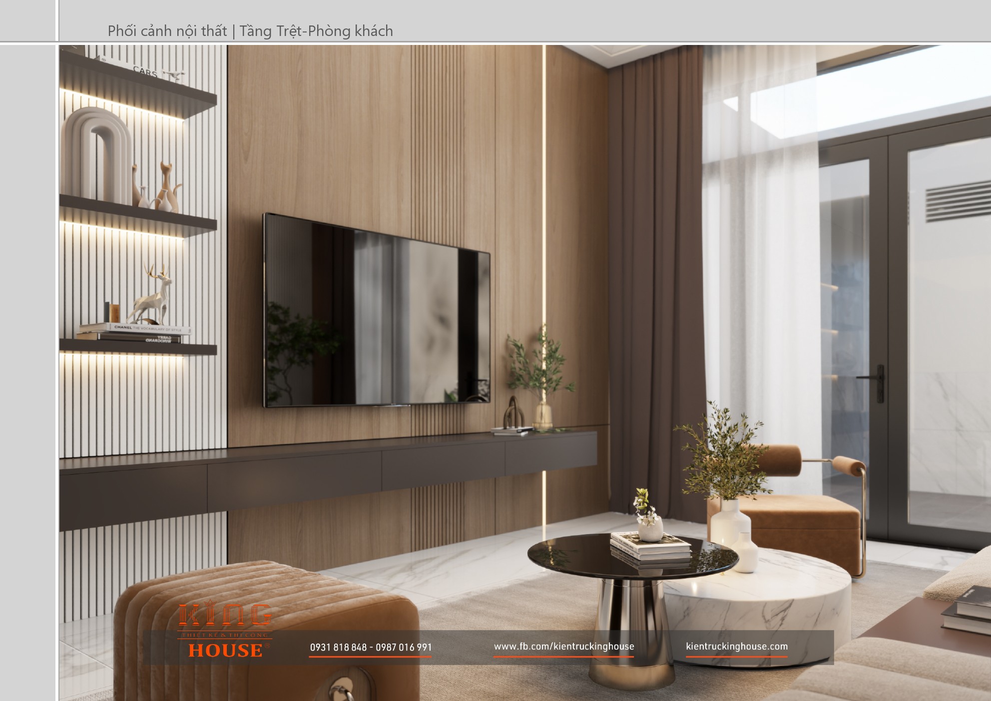 Thiết Kế Nội Thất Nhà Phố Phong Cách Hiện Đại Tại Hồ Chí Minh